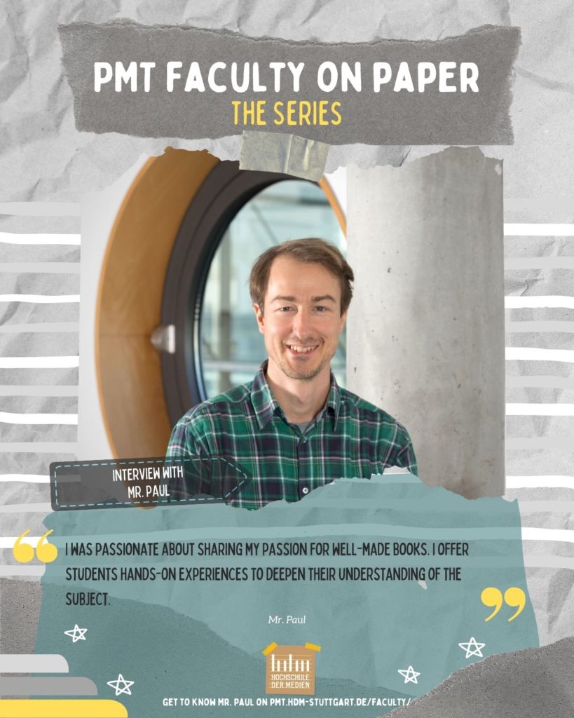 Interview with Mr. Paul – Print-Media-Technologie | Hochschule der Medien