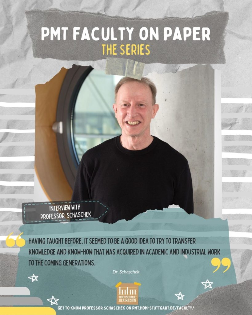 Interview with Prof. Dr. Schaschek – Hochschule der Medien | Print ...